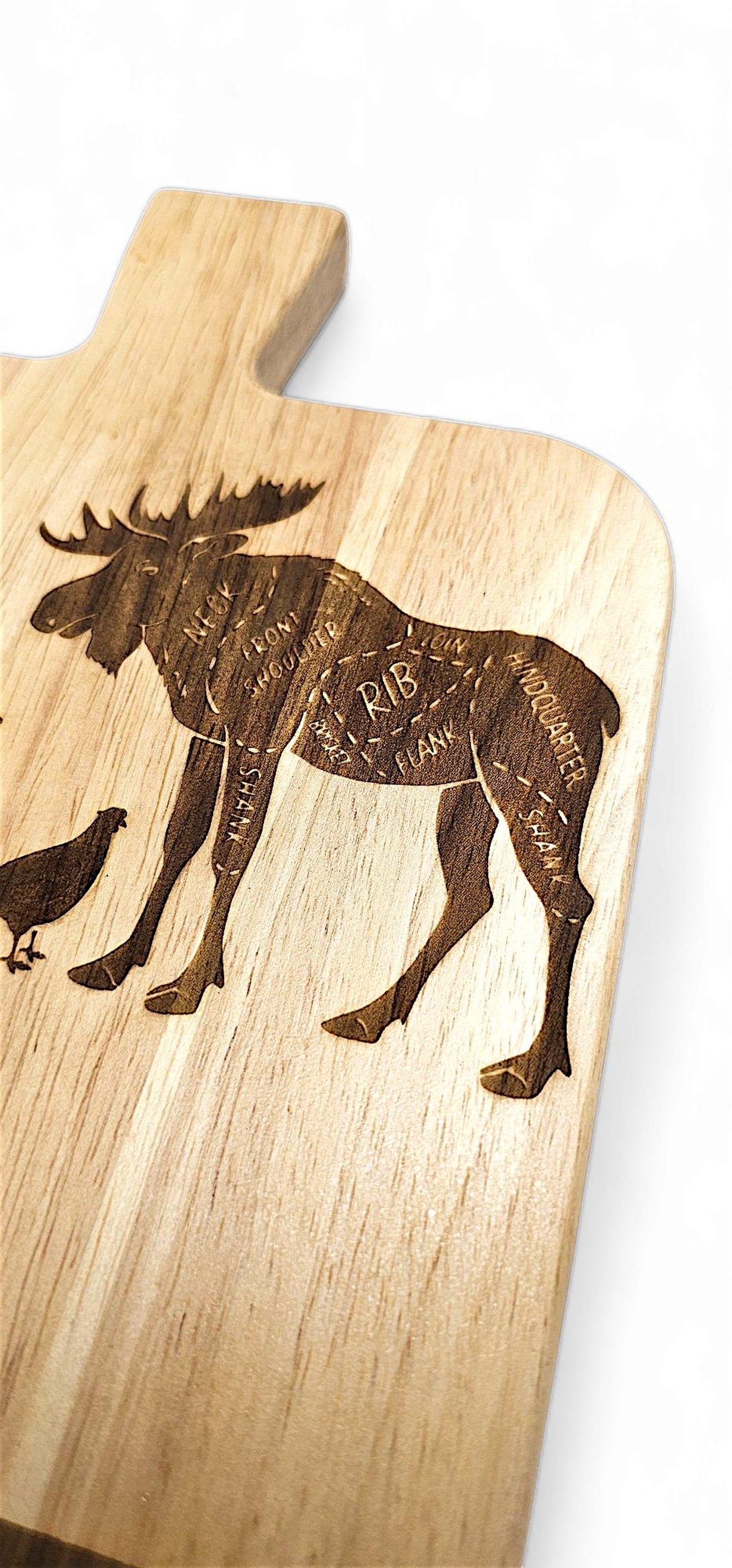 Moose Butcher Cuts 1 Dxf Svg Pdf CNC, Glowforge, Xtool or Other Laser ...