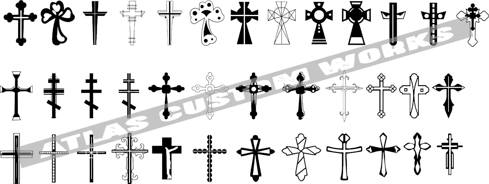 Digital File Bundle of 100 Cross Vectors Catholic, Christ, Christian ...