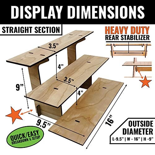 Collapsible Wood Shelf for Retail Display. NO HARDWARE, Comes Apart in ...