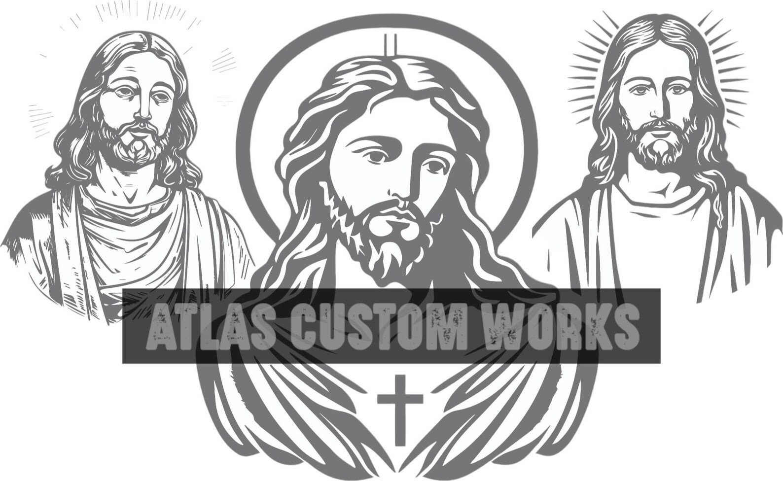 Digital File - Bundle of 7 Jesus Vectors, Catholic, Christ, Christian ...