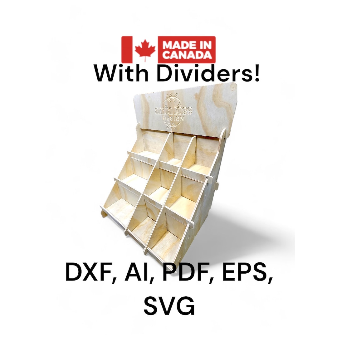 Collapsible Wood Shelf WITH DIVIDERS for Retail, Craft, Farmers Markets ...