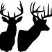 Deer Buck Silhouette Antlers - 4 - Dxf Svg Pdf- CNC, Glowforge, Xtool ...