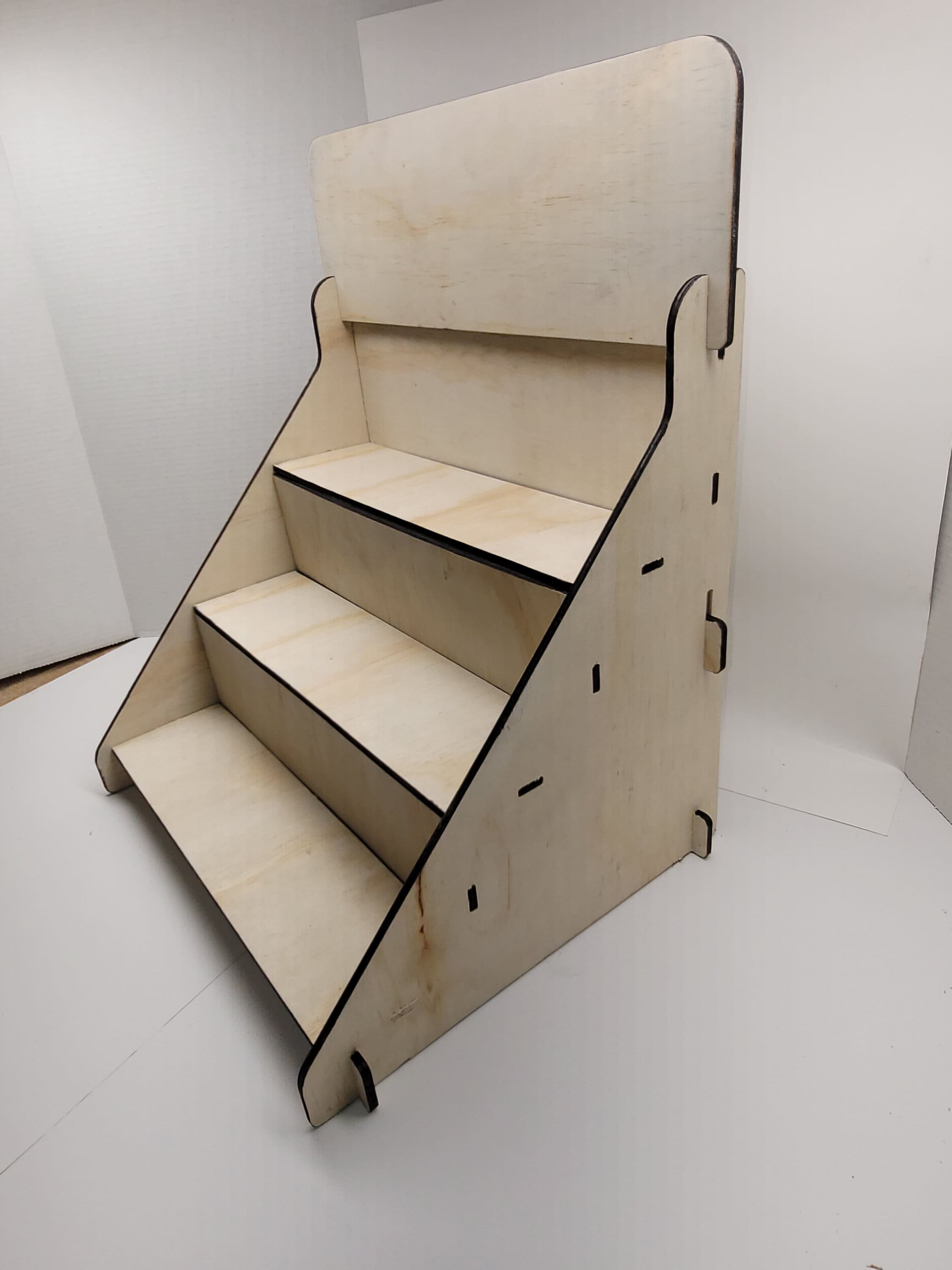 Collapsible Wood Shelf for Retail Display. NO HARDWARE, Comes Apart in ...