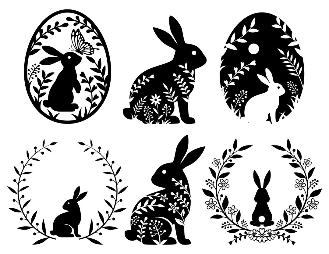 Easter Bunny Svg, Bunny Svg, Easter Svg, Rabbit Svg, Bunny Rabbit Svg ...