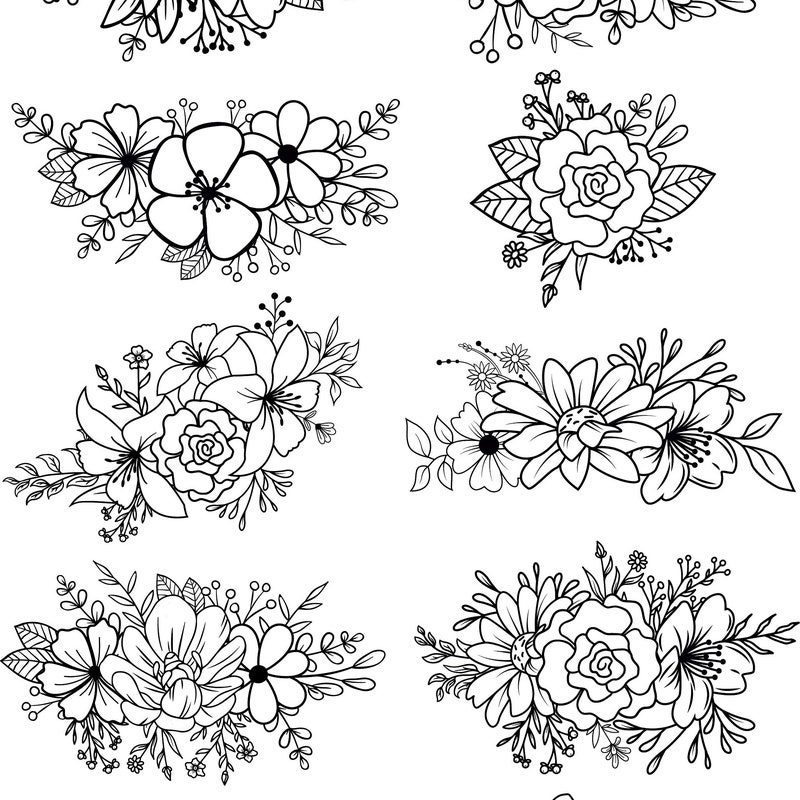 Floral Dxf Cnc Laser - Etsy