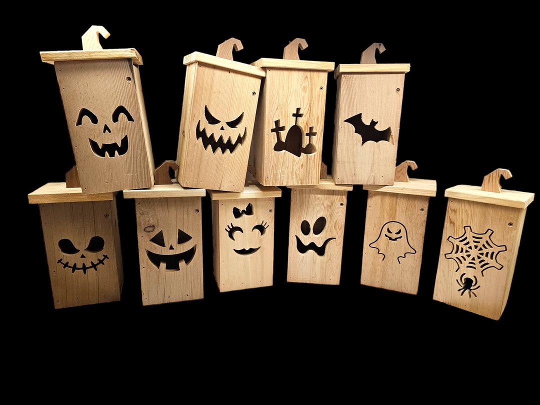DIGITAL FILE - Ten Halloween Lantern Stencils - CNC Laser Glowforge ...