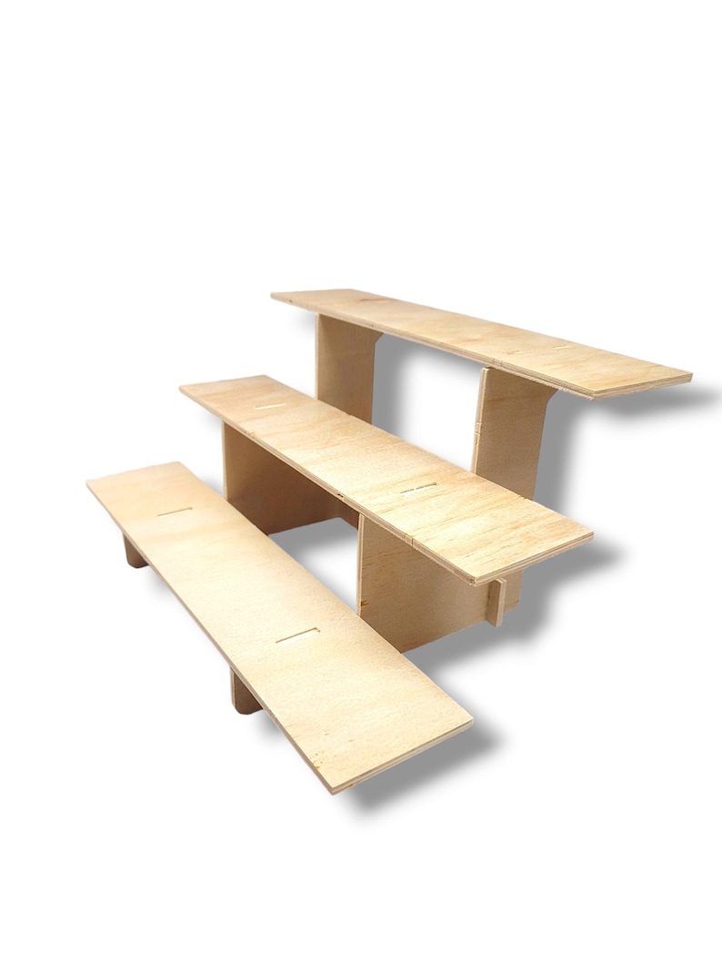 Collapsible Wood Shelf for Retail Display. NO HARDWARE, Comes Apart in ...
