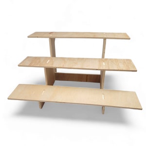 Collapsible Wood Shelf for Retail Display. NO HARDWARE, Comes Apart in ...