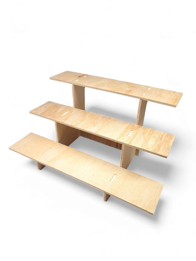 Collapsible Wood Shelf for Retail Display. NO HARDWARE, Comes Apart in ...