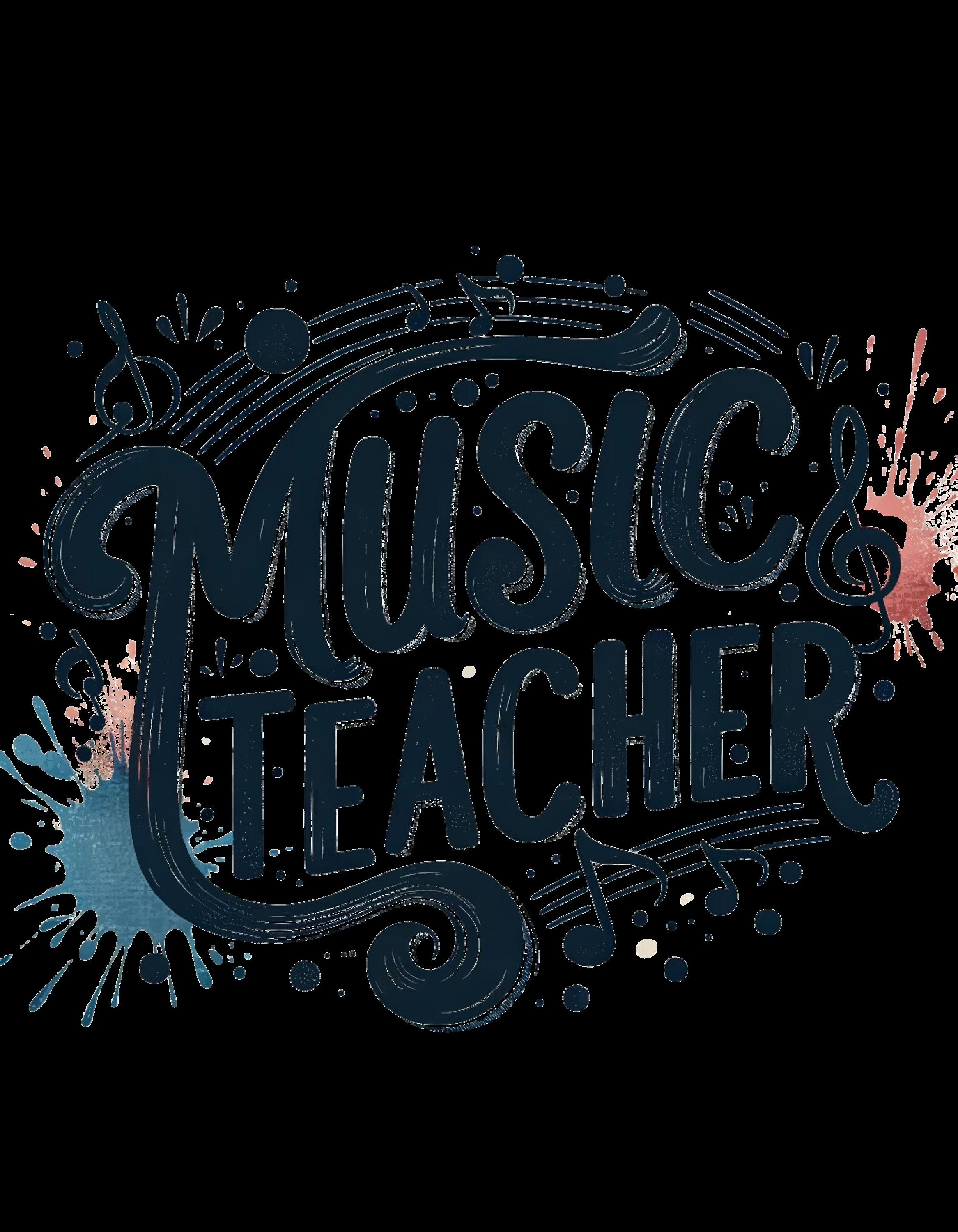 Music Teacher SVG PNG Bundle Download, Cricut Silhouette, Cameo Cut ...