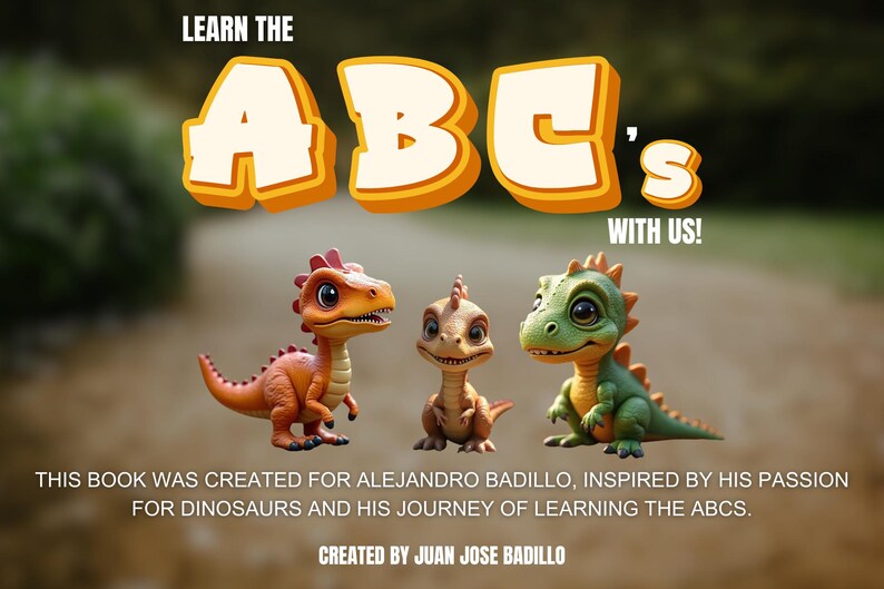 ABC Dinosaur Friends: Learn the Alphabet With Dinosaurs! - Etsy