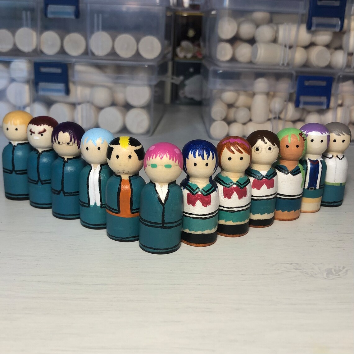 TDLOSK Inspired Hand Painted Wooden Peg Dolls - Etsy
