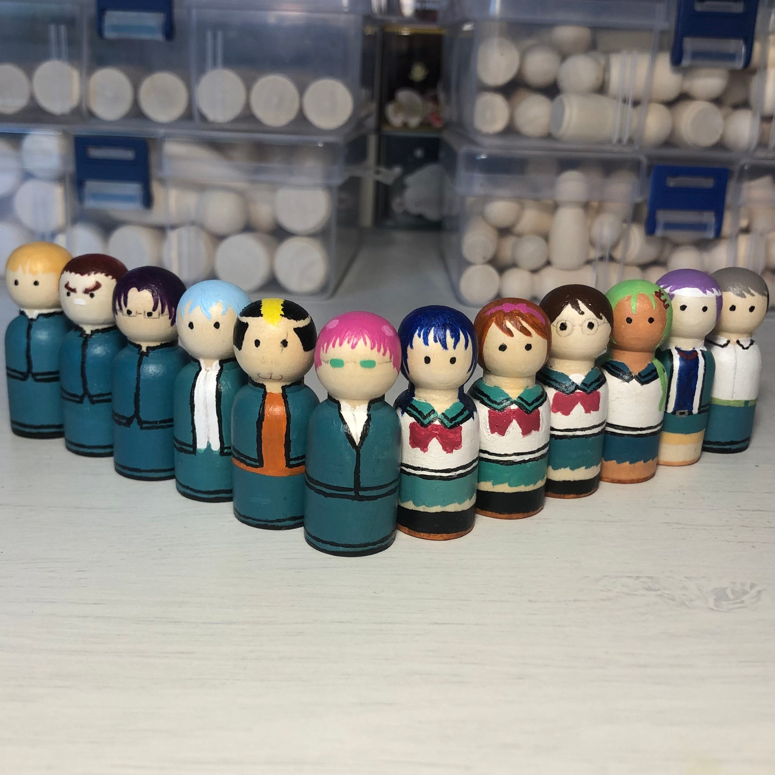 TDLOSK Inspired Hand Painted Wooden Peg Dolls - Etsy