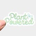 Plant Powered Sticker - Etsy