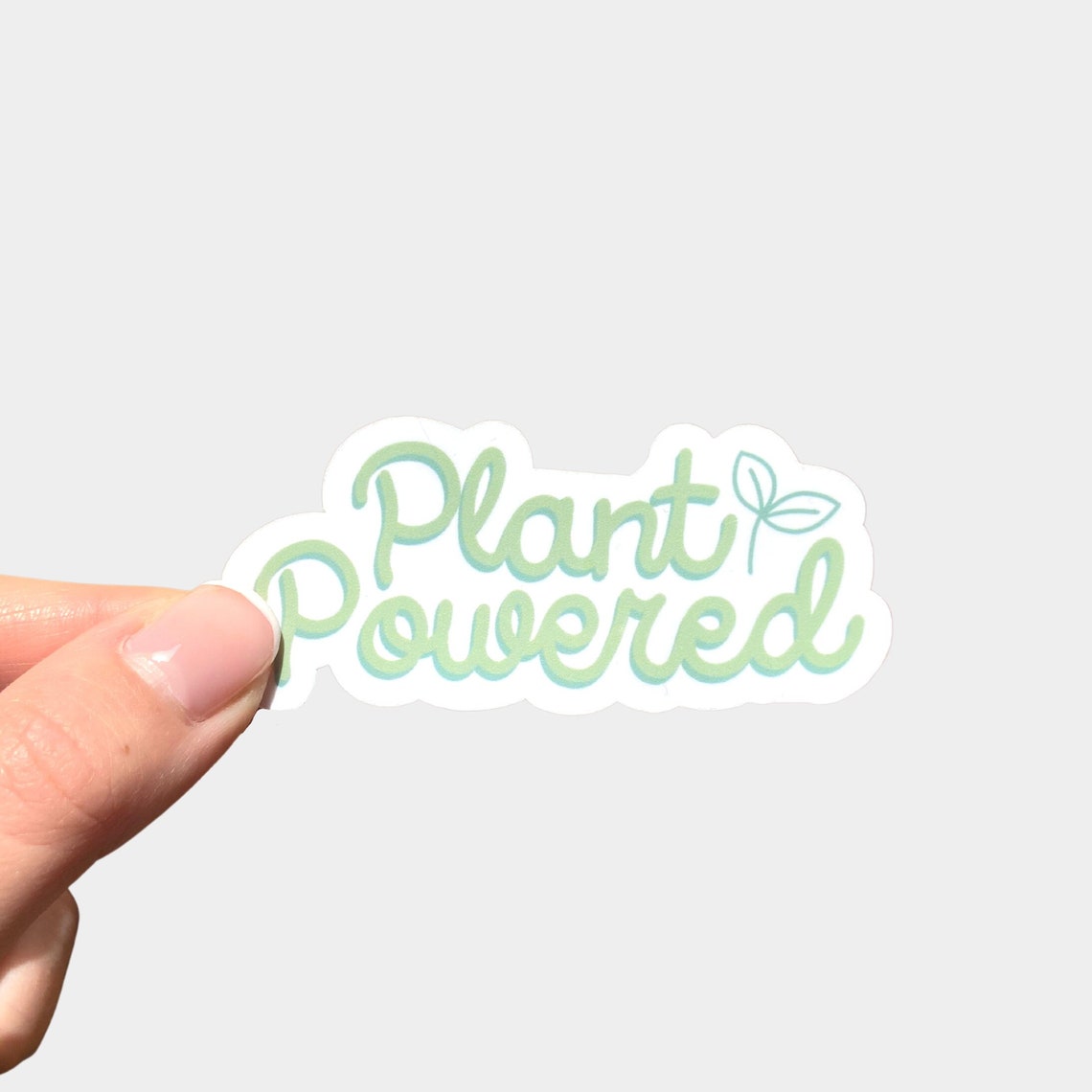 Plant Powered Sticker - Etsy