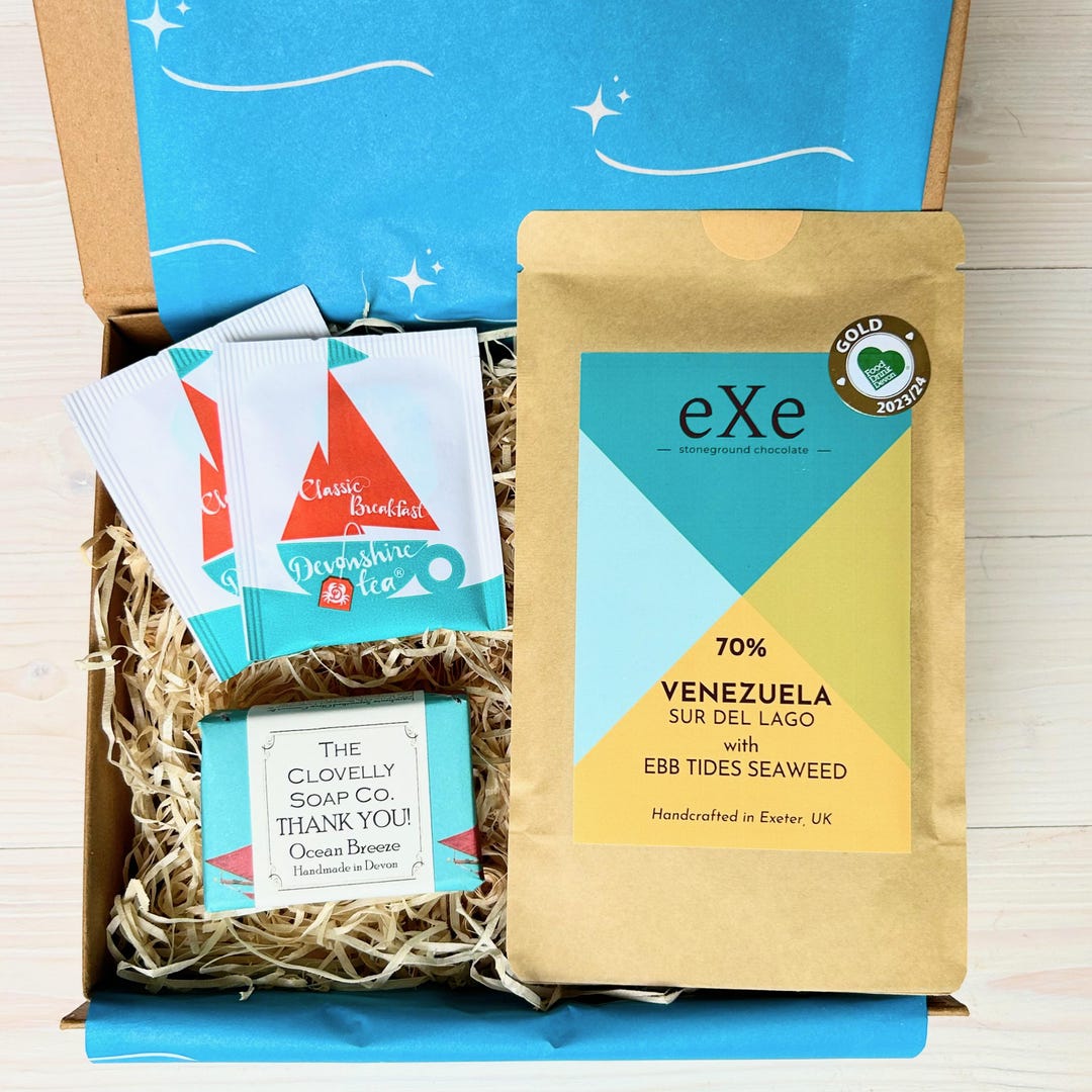 Thank You Gift Set: Devon Soap, Chocolate & Tea Letterbox Gift - Etsy