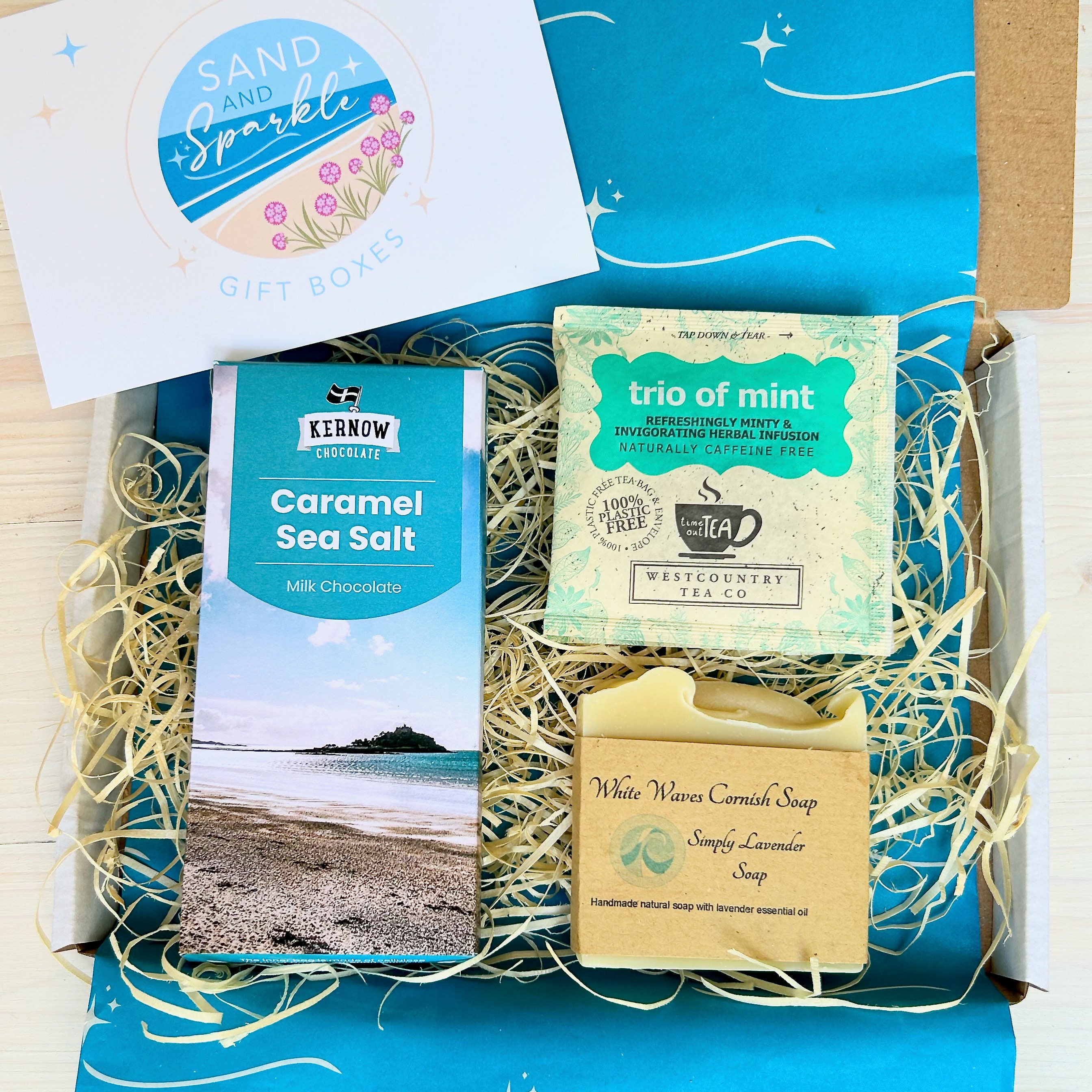 Cornish Letterbox Gift Set: Artisan Soap, Chocolate & Tea - Etsy UK
