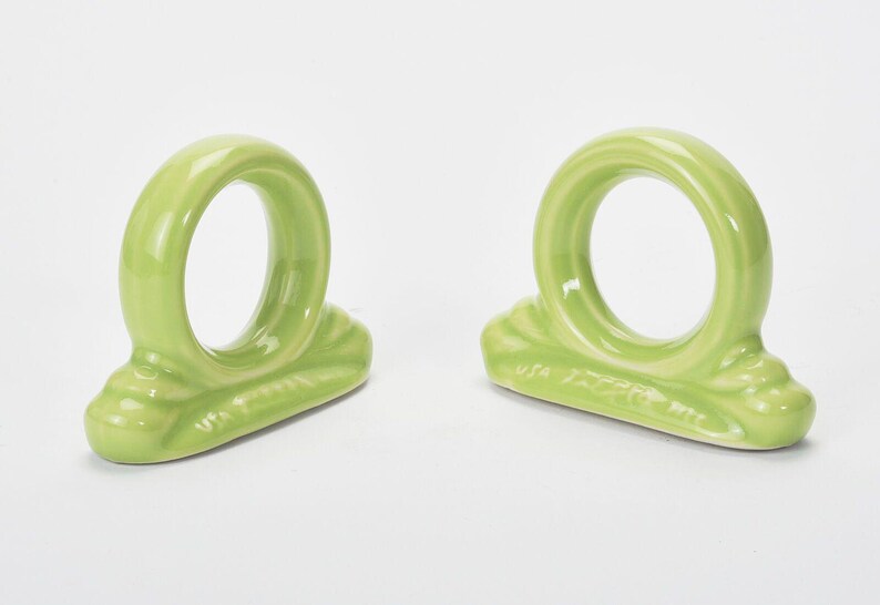 Fiesta Fiestaware Homer Laughlin Ceramic Glazed Napkin Rings Set of 2 ...