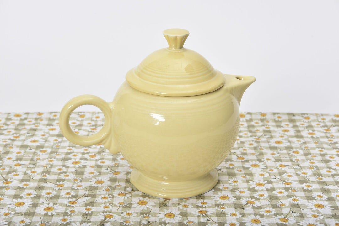 Fiestaware Yellow Teapot W/lid Mint - Etsy