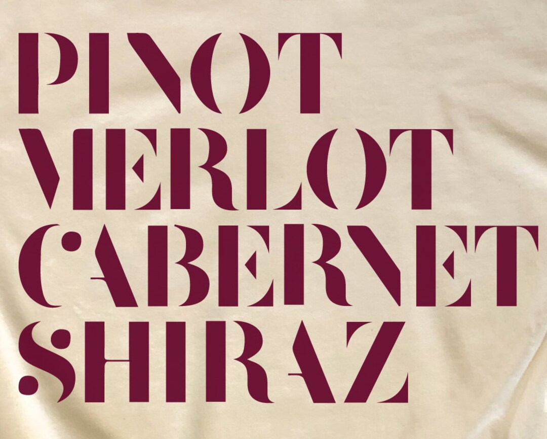 Pinot Merlot Cabernet Shiraz SVG Digital Download, Champagne, Wine ...