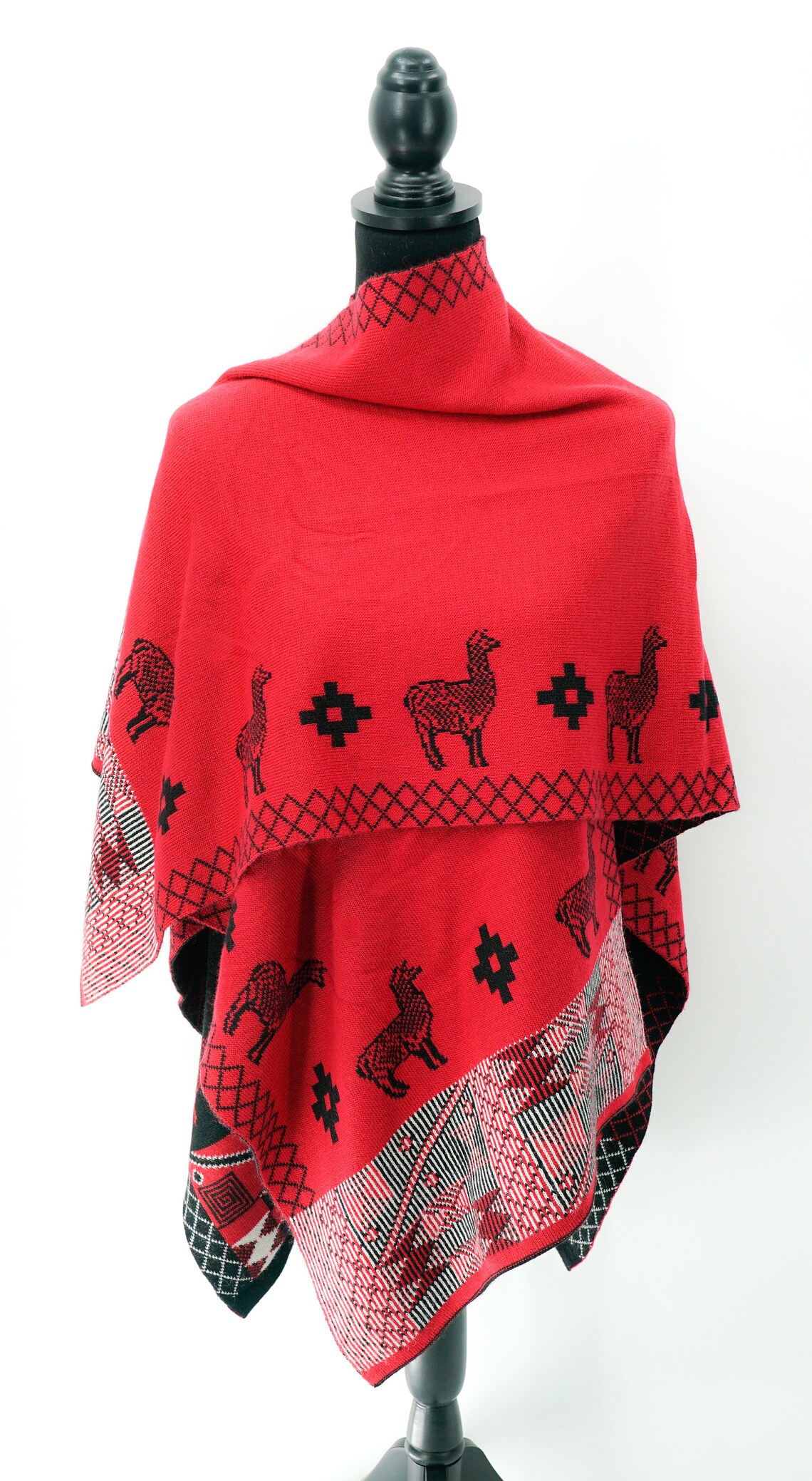 Women's Reversible Rabbit Angora Cape, Made in Peru - Etsy