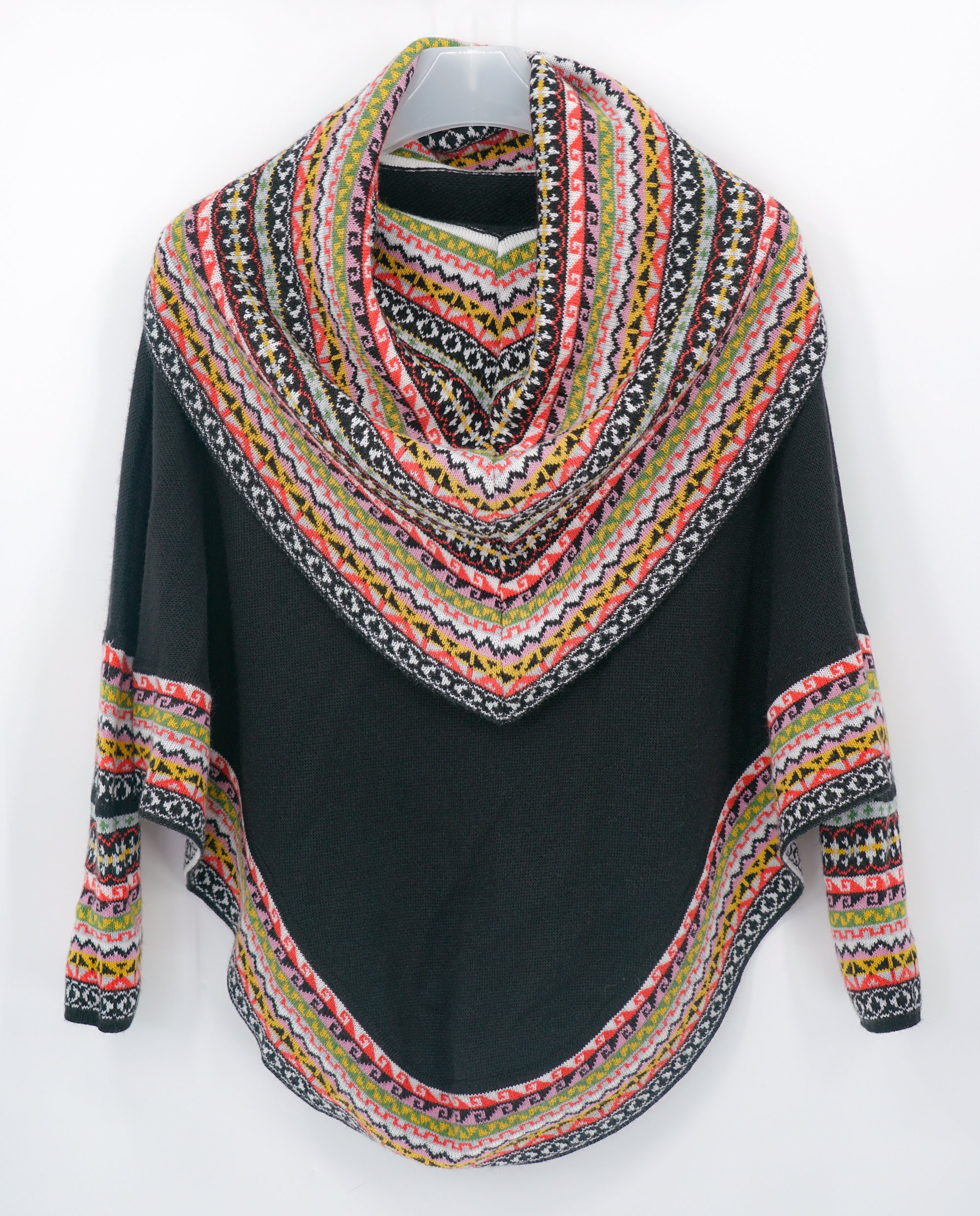 Women's Hand Made Alpaca Blend/rabbit Poncho Direct From Peru. Cape ...