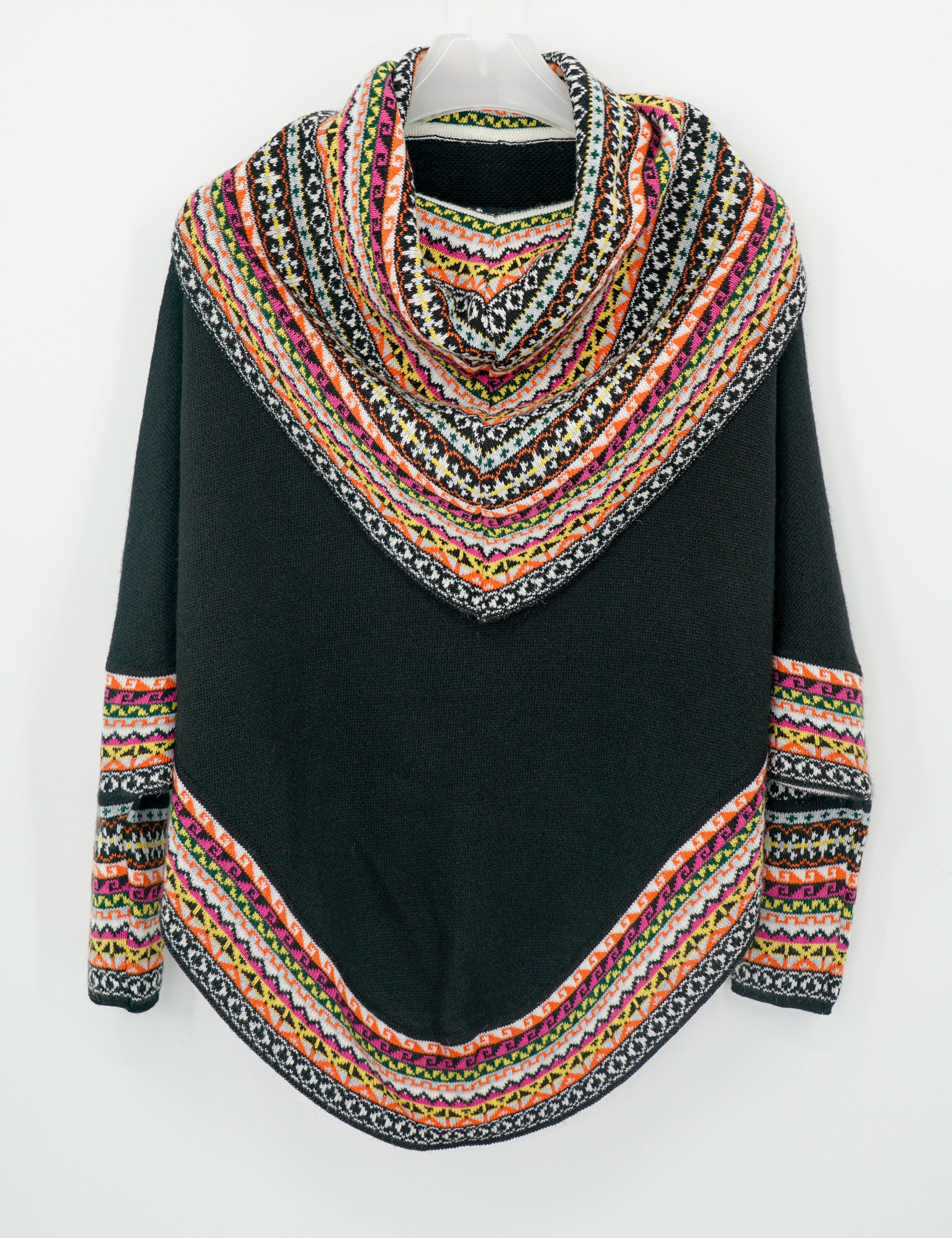 Women's Hand Made Alpaca Blend/rabbit Poncho Direct From Peru. Cape ...