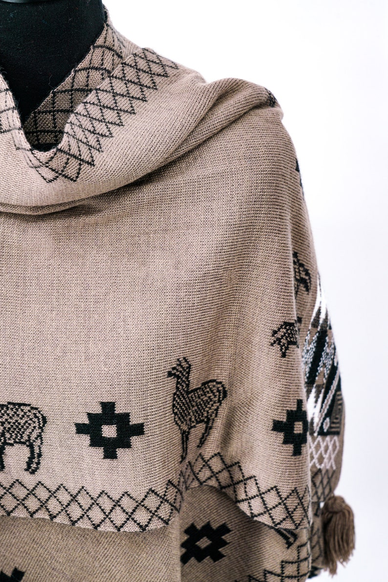 Women's Reversible Rabbit Angora Cape, Made in Peru - Etsy