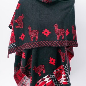 Women's Reversible Rabbit Angora Cape, Made in Peru - Etsy