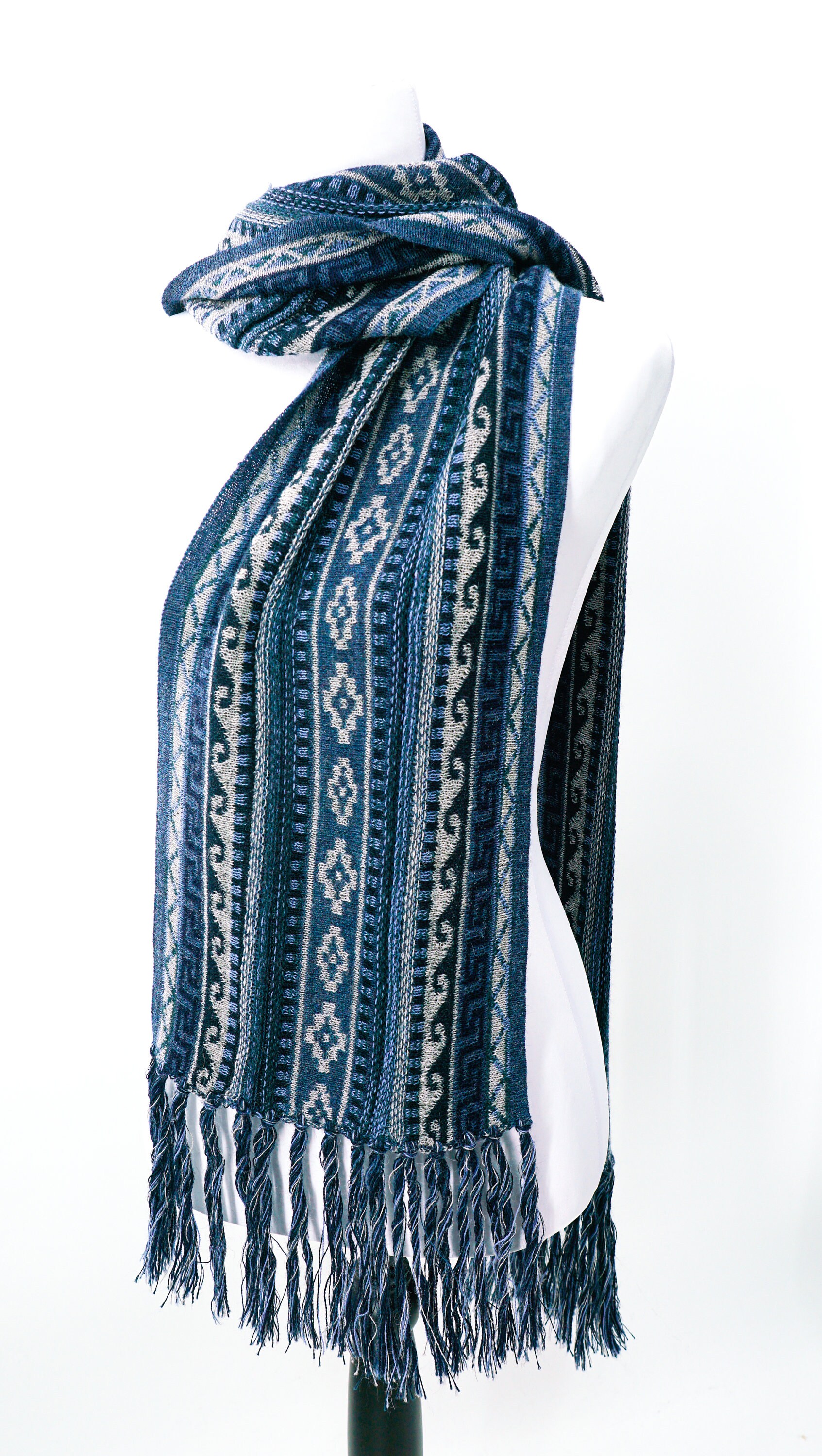 Baby Alpaca Peruvian Scarf chalina, Three Different Designs ...