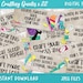 Craft Quotes, Crafters Sayings, Printable Kit, Junk Journal Words ...