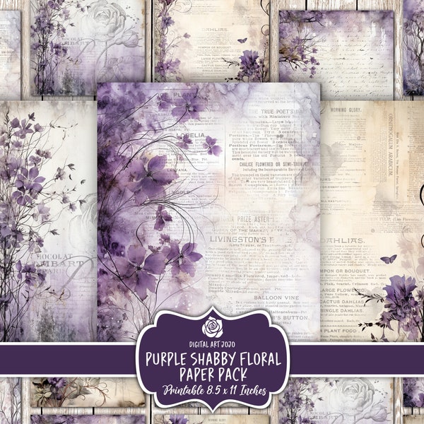 Purple Scrapbook - Etsy