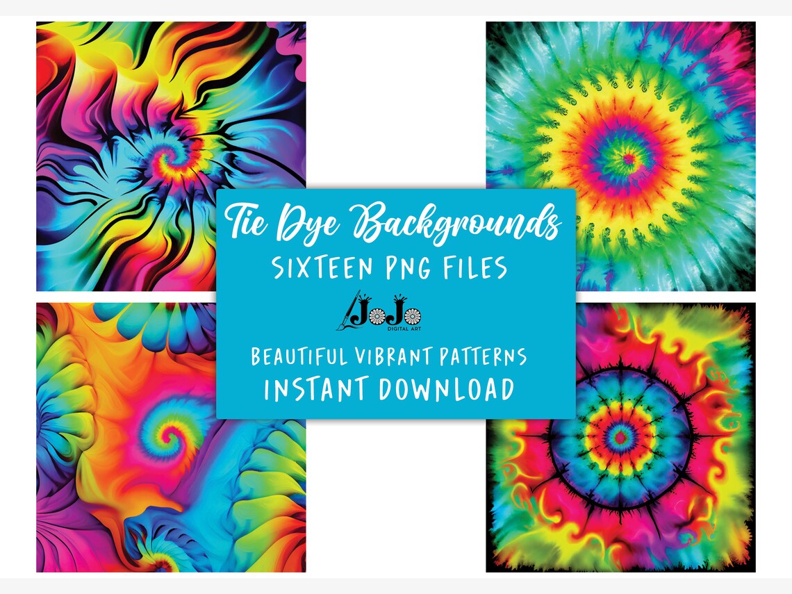 Tie Dye PNG, Tie Dye Digital Paper, Tie Dye Backgrounds, Tie Dye ...
