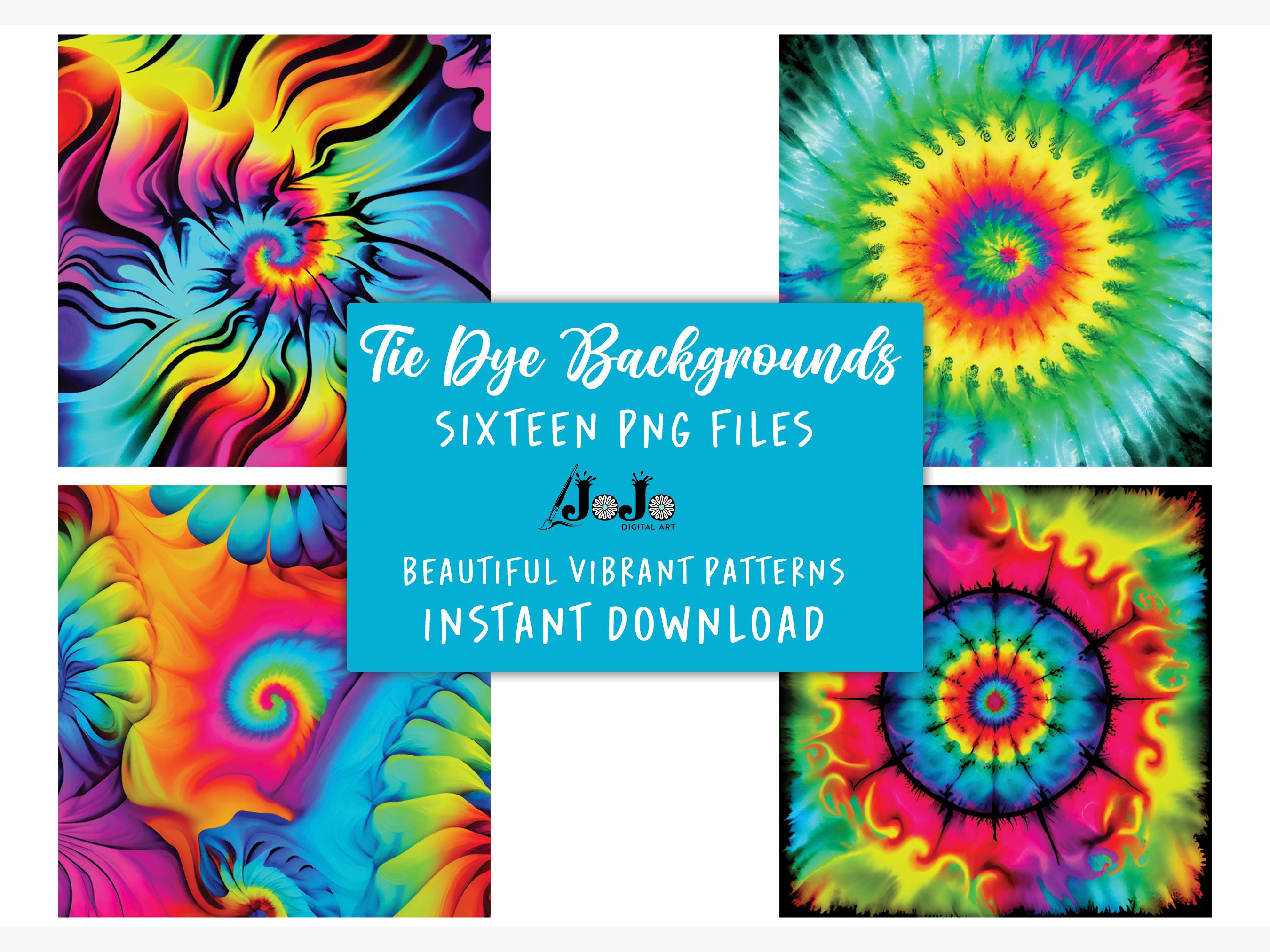 Tie Dye PNG, Tie Dye Digital Paper, Tie Dye Backgrounds, Tie Dye ...