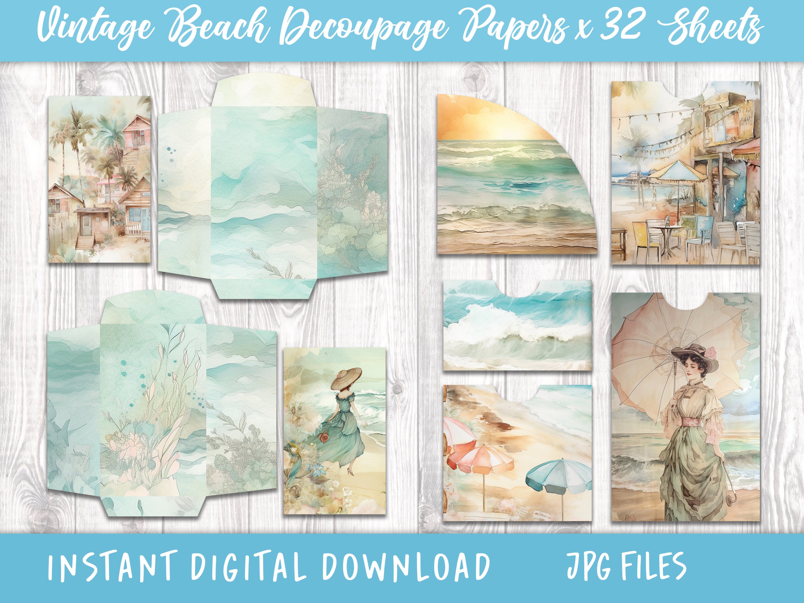 Junk Journal Kit Ocean Sea Junk Journal Junk Journal Digi - Etsy