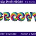 Rainbow Tie Dye Alphabet PNG Bundle, Colorful Tie Dye Color Fill ...