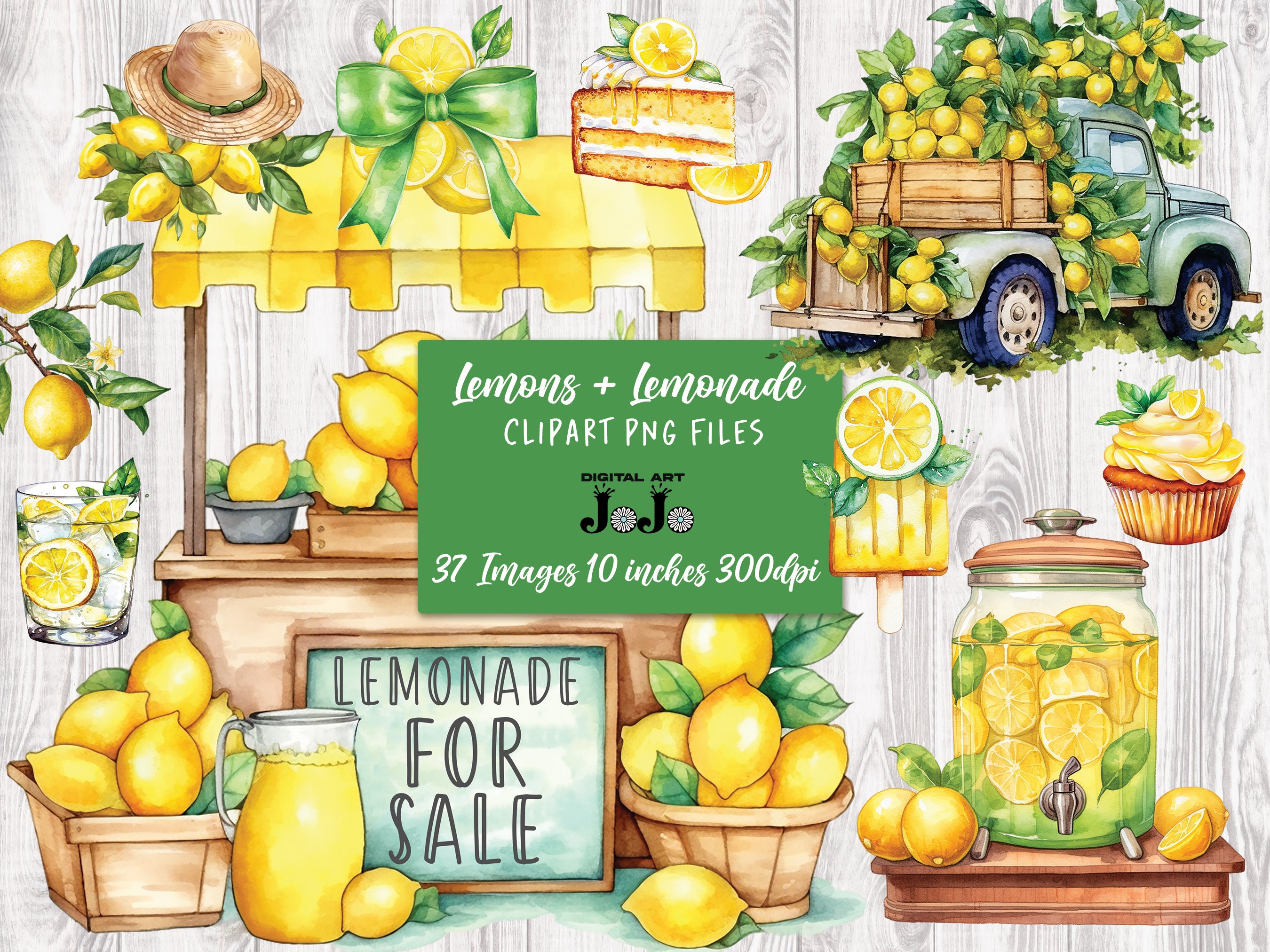 Lemon Clipart Lemonade Stand Clipart Lemonade Stand - Etsy
