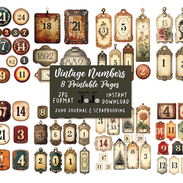 Old Numbers - Etsy