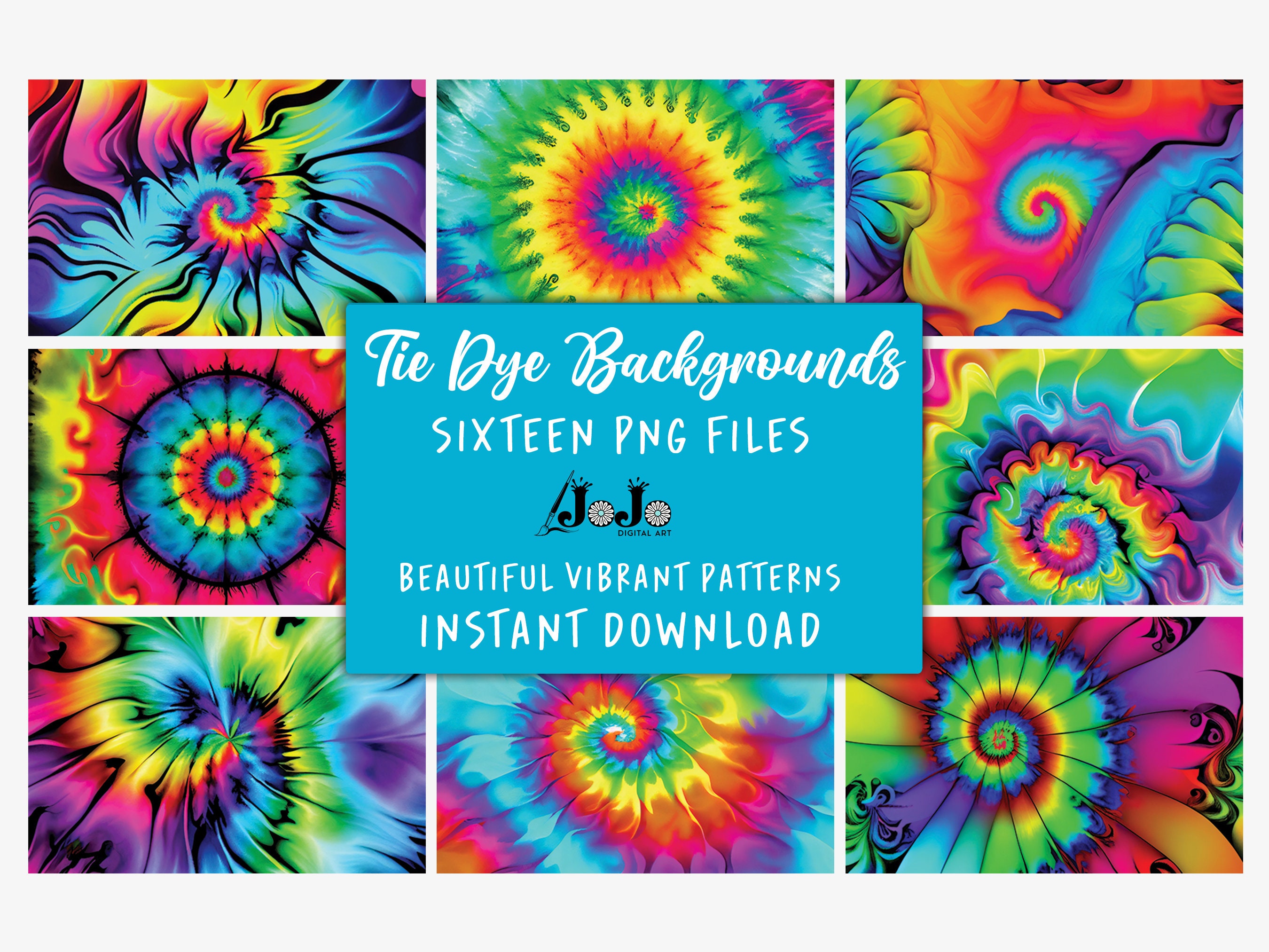 Tie Dye PNG, Tie Dye Digital Paper, Tie Dye Backgrounds, Tie Dye ...