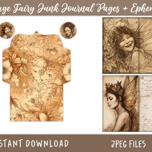 Fairy Junk Journal Printable Kit, Junk Journal Digi Kits, Fantasy Junk ...