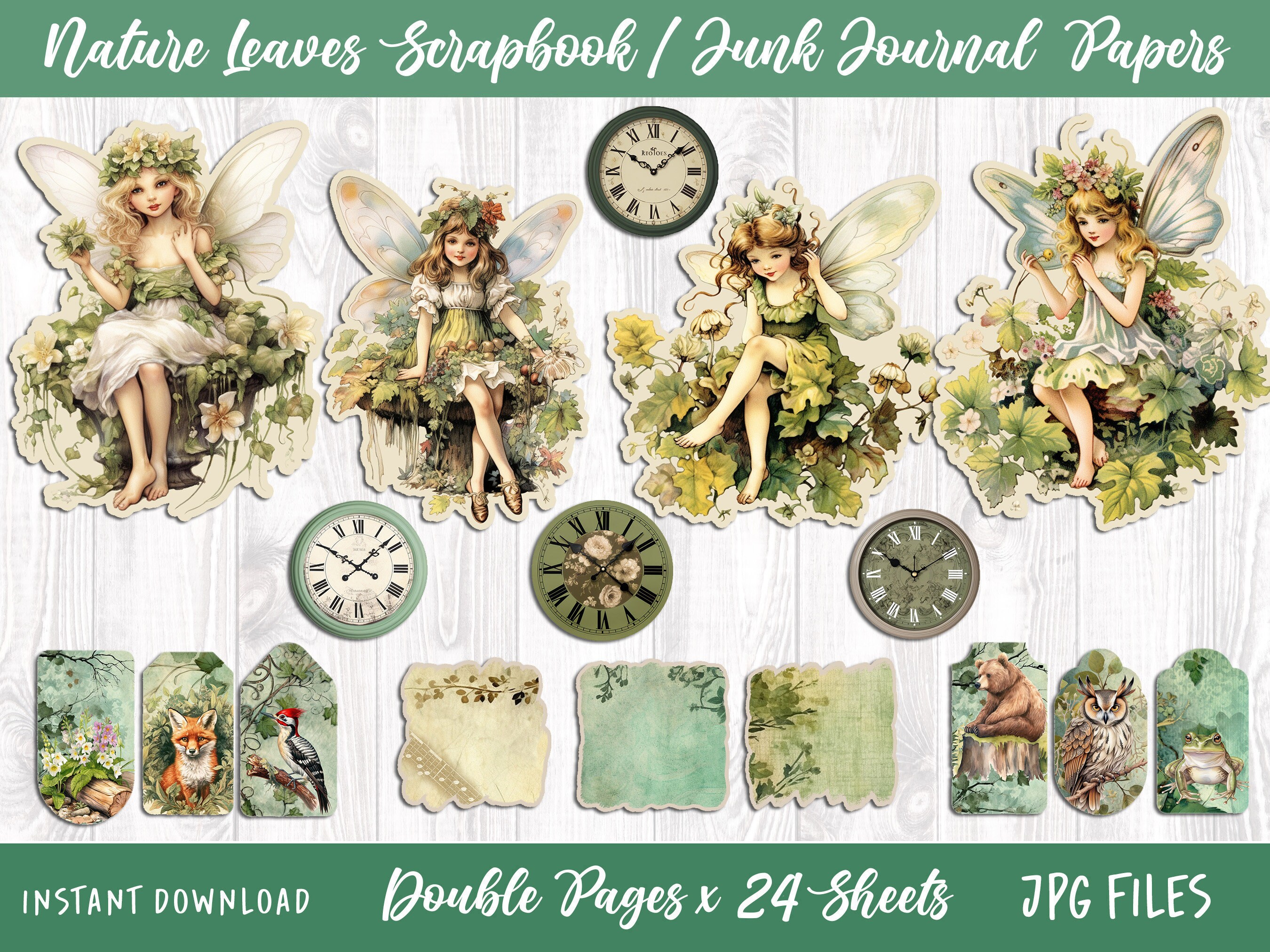 Junk Journal Digital Kits Nature Forest Junk Journal Digi - Etsy