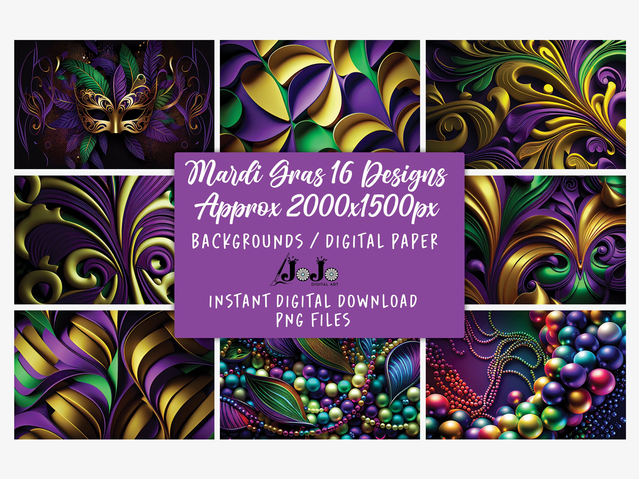 Mardi Gras Backgrounds, Mardi Gras Digital Paper, Mardi Gras Designs ...