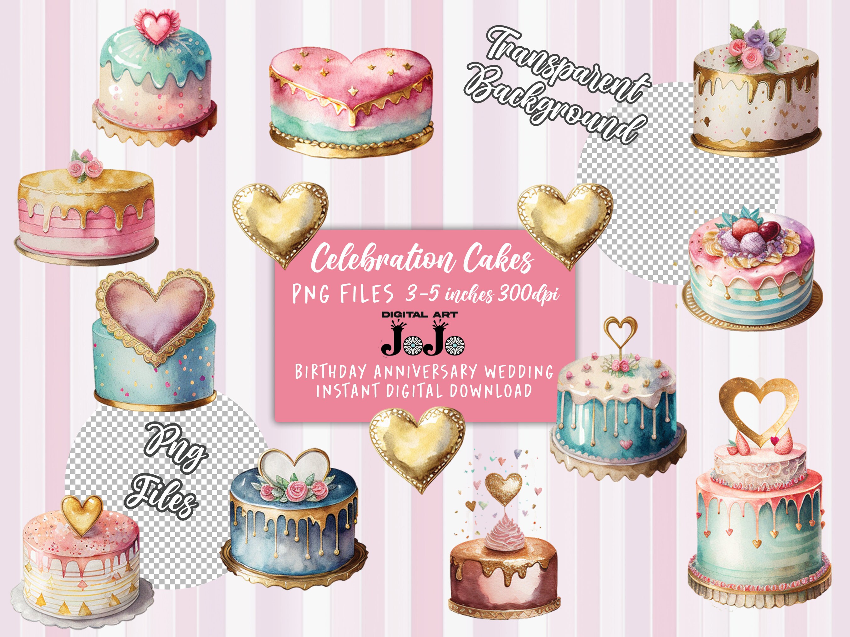 Celebration Cake Clipart, Birthday Clip Art, Anniversary PNG Images ...