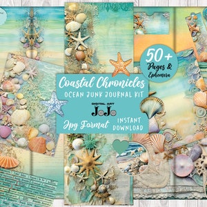 Beach Junk Journal Kit, Ocean Junk Journal Supplies, Printable Junk ...