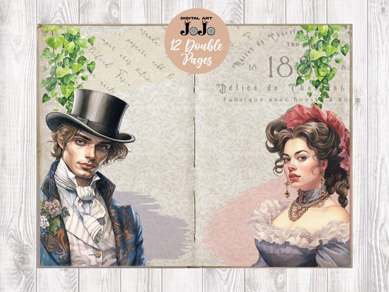 Vintage Victorian Junk Journal Printable Papers Vintage - Etsy