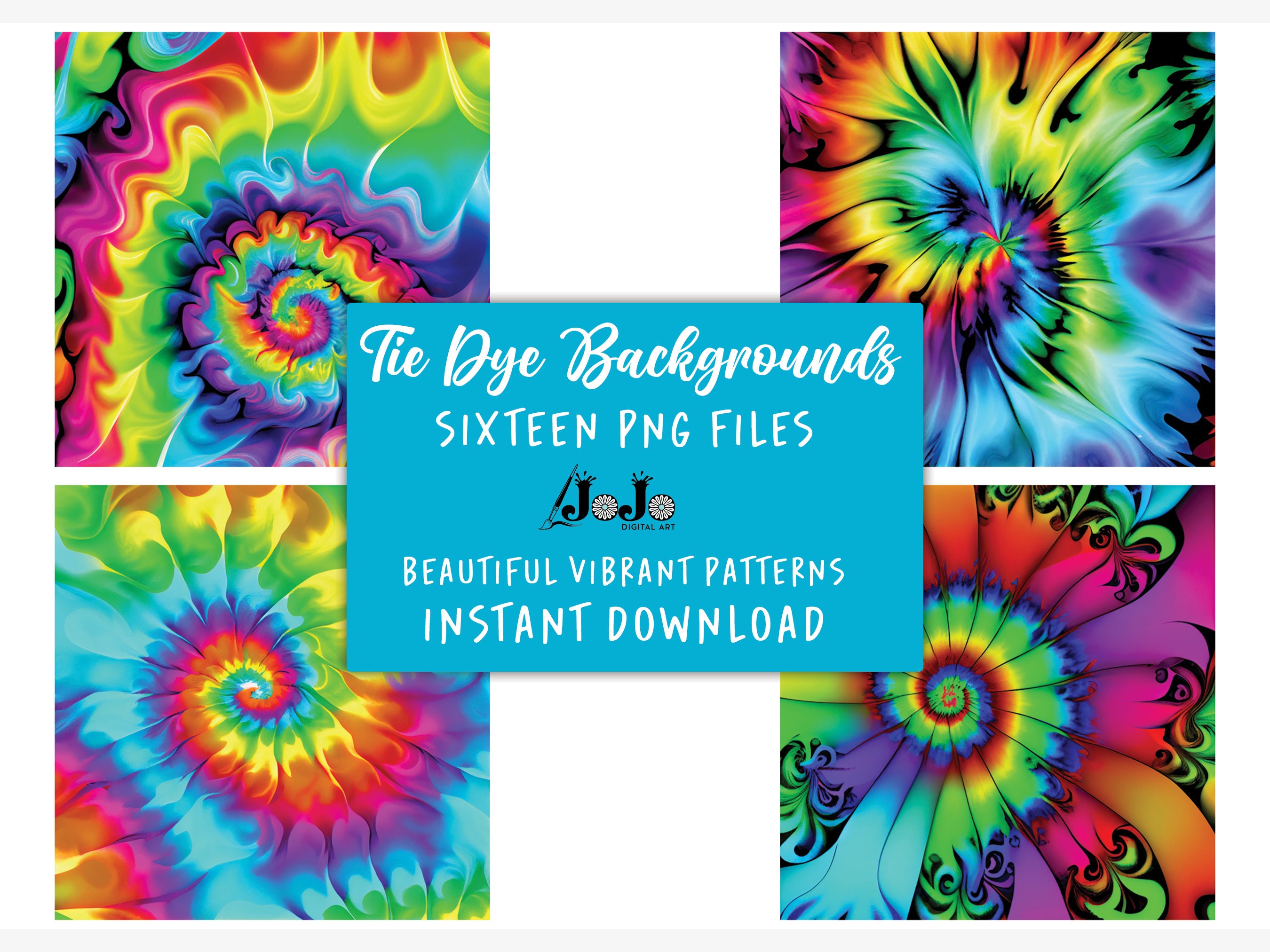 Tie Dye PNG, Tie Dye Digital Paper, Tie Dye Backgrounds, Tie Dye ...