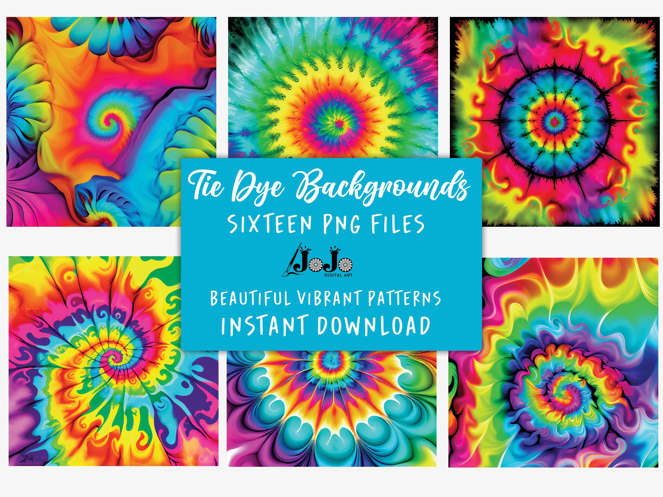 Tie Dye PNG, Tie Dye Digital Paper, Tie Dye Backgrounds, Tie Dye ...