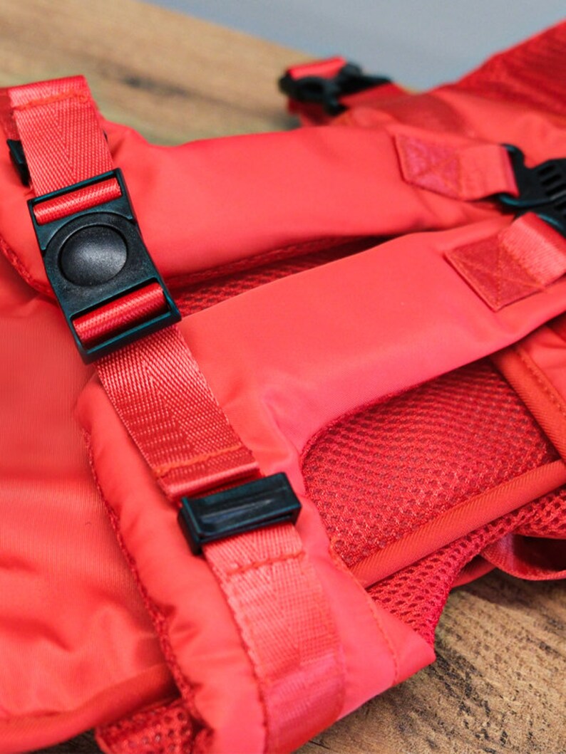 Red Dog Carrier Backpack With Adjustable Safety Straps Comfort Fit for ...