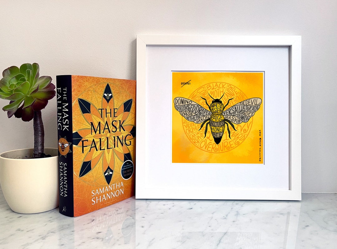 The Mask Falling : Hand Drawn Illustration Fine Art Print - Etsy