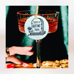 Custom Birthday Drink Toppers, FAST SHIPPING, Edible Cocktail Toppers ...